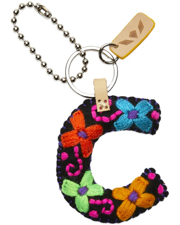 BLACK FELT ALPHABET CHARM "C" BY CONSUELA | IN STOCK - QUICK SHIPPING ...