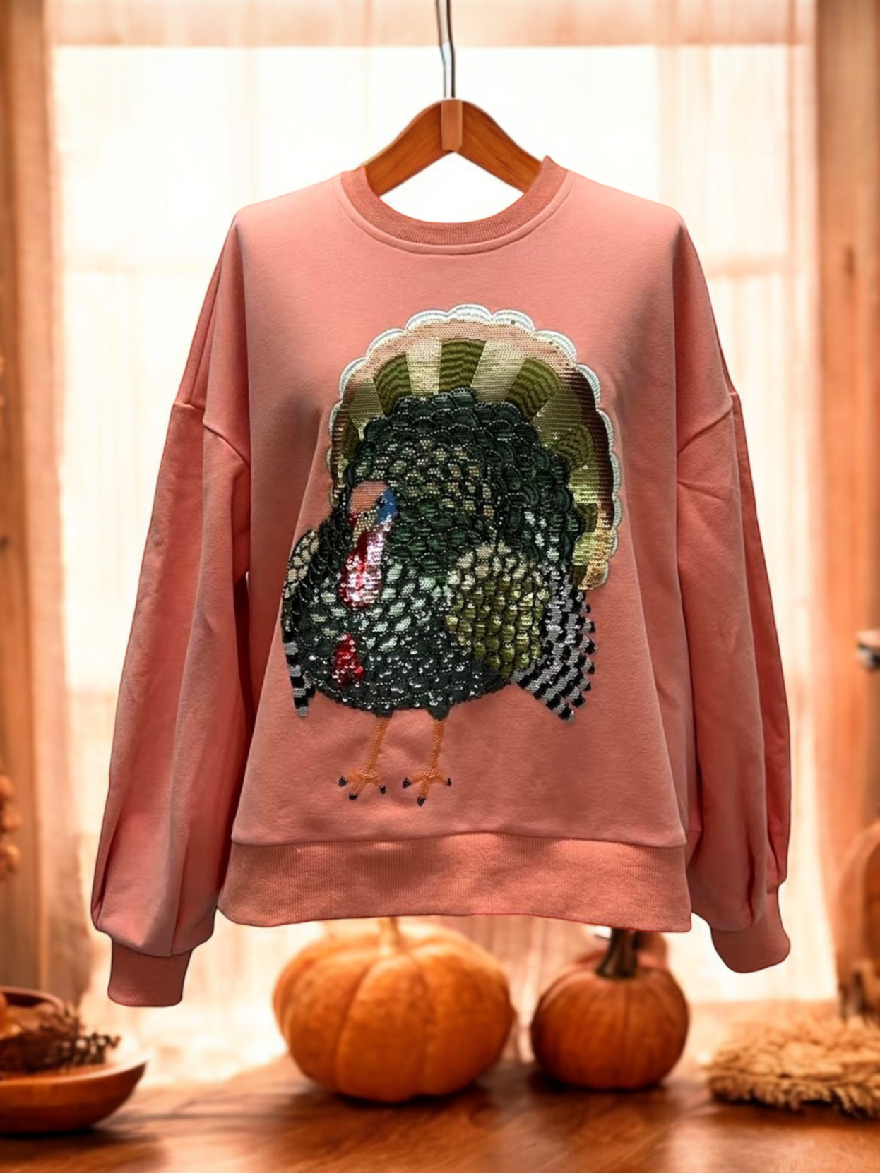Peach Big Turkey Sweatshirt – Julien's a Lifestyle Store
